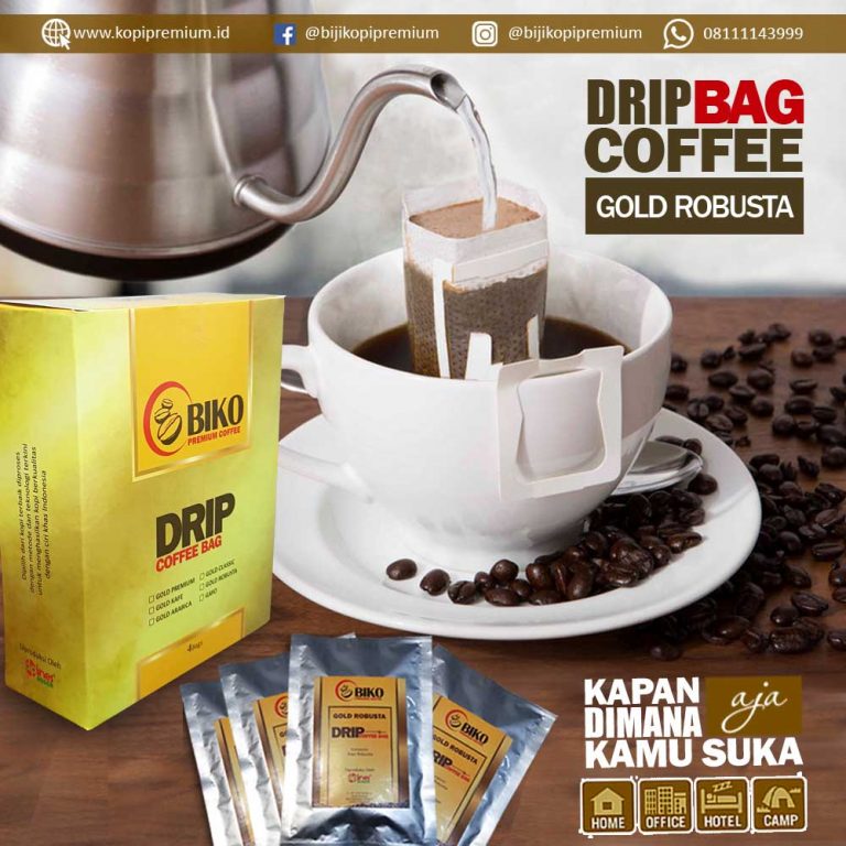 Drip Coffee Gold Robusta - BIKO Kopi Premium